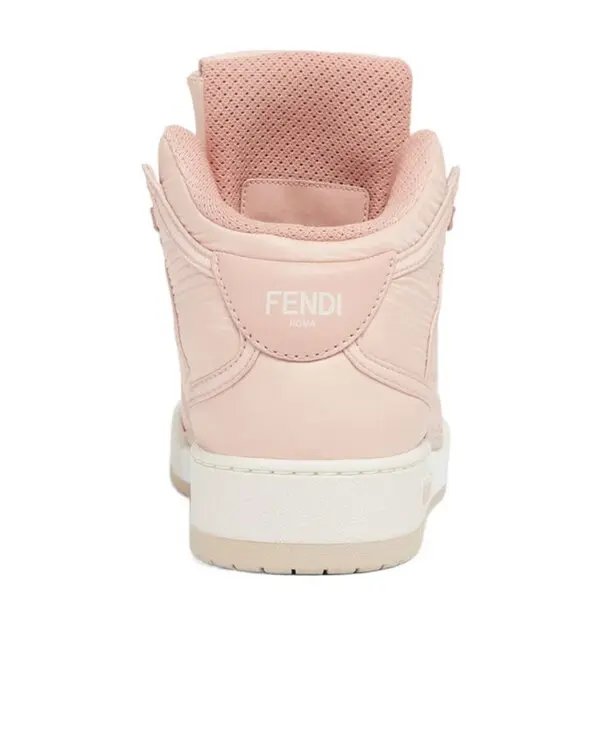 Fendi Logo Embossed High-top Sneakers