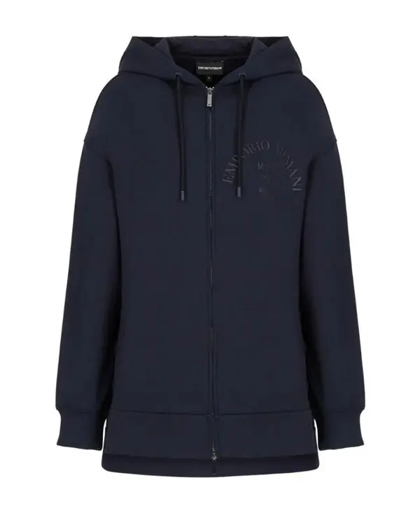 Emporio Armani Logo-print Zip-up Hoodie