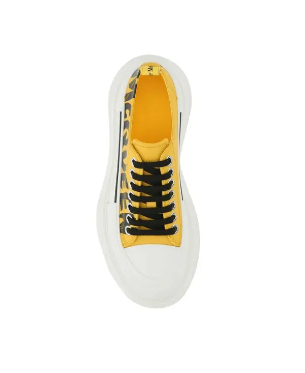 Alexander McQueen Logo Printed Chunky Sneakers - Yellow