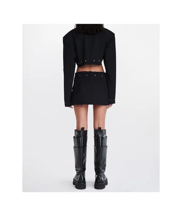 DION LEE Wool Mid-waist Mini Skirt