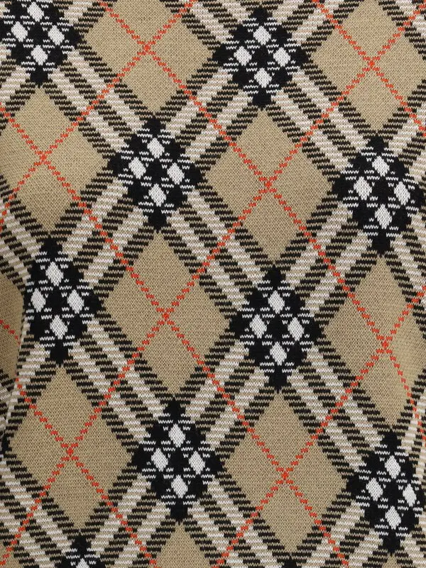 Burberry Checked Knitted Jumper