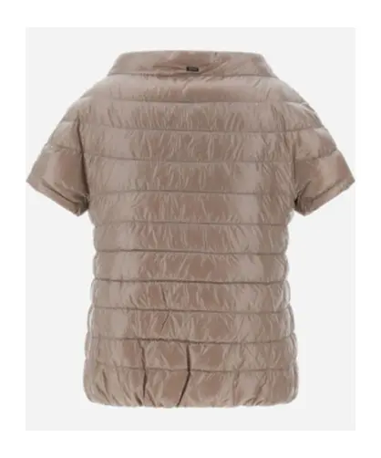 Herno Quilted Short-sleeved Down Jacket - Gray