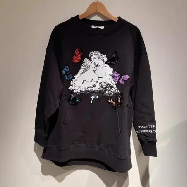 Valentino Garavani Crewneck Printed Long Sleeve Sweatshirt