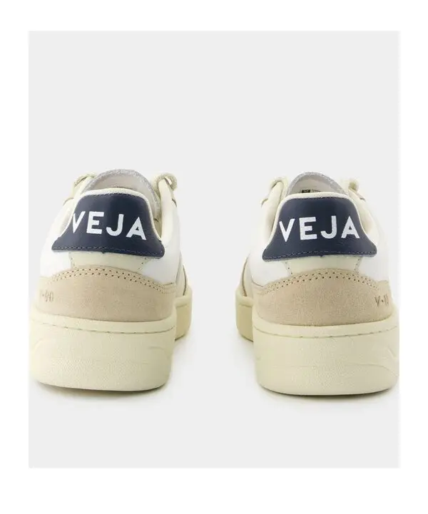 VEJA V-90 Lace-up Sneakers - Nude