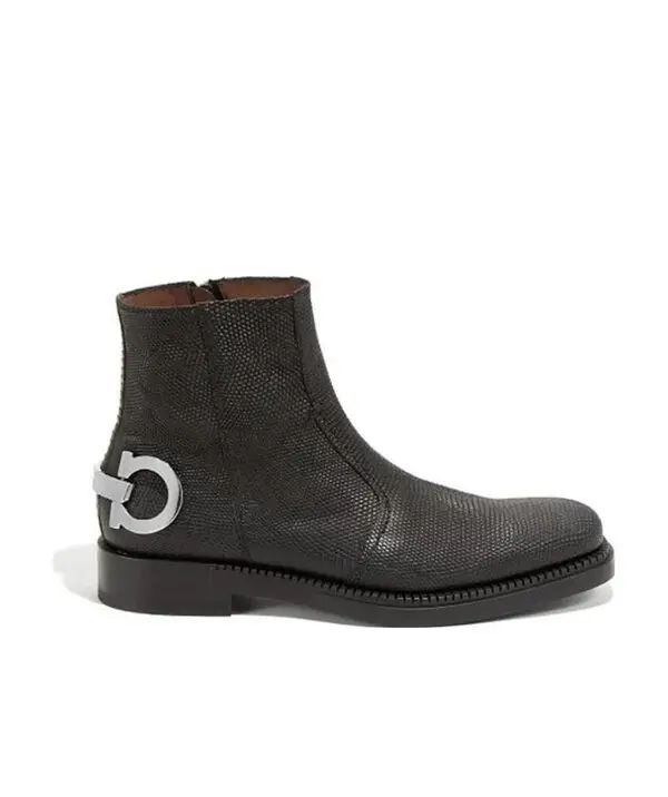 FERRAGAMO Ankle Boots With Logo Detail