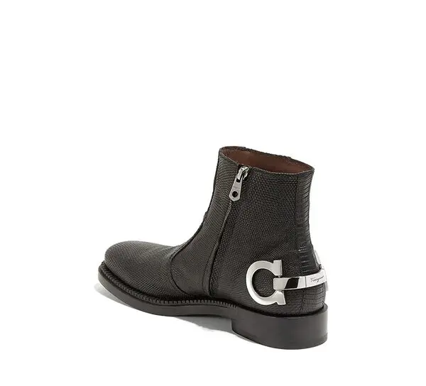 FERRAGAMO Ankle Boots With Logo Detail