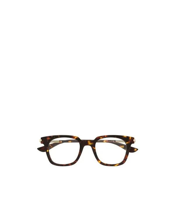 Alexander McQueen Square Frame Glasses - Black