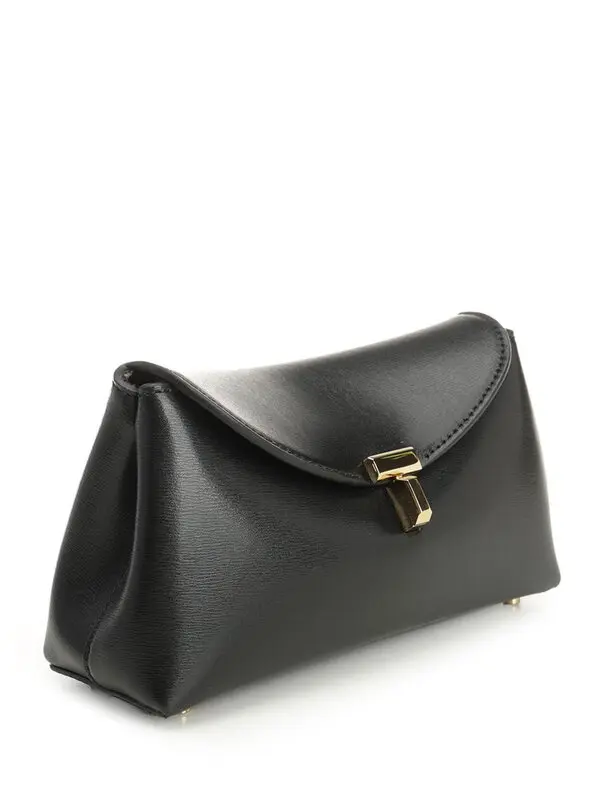 TOTEME Mini T-lock Clutch Bag - Black