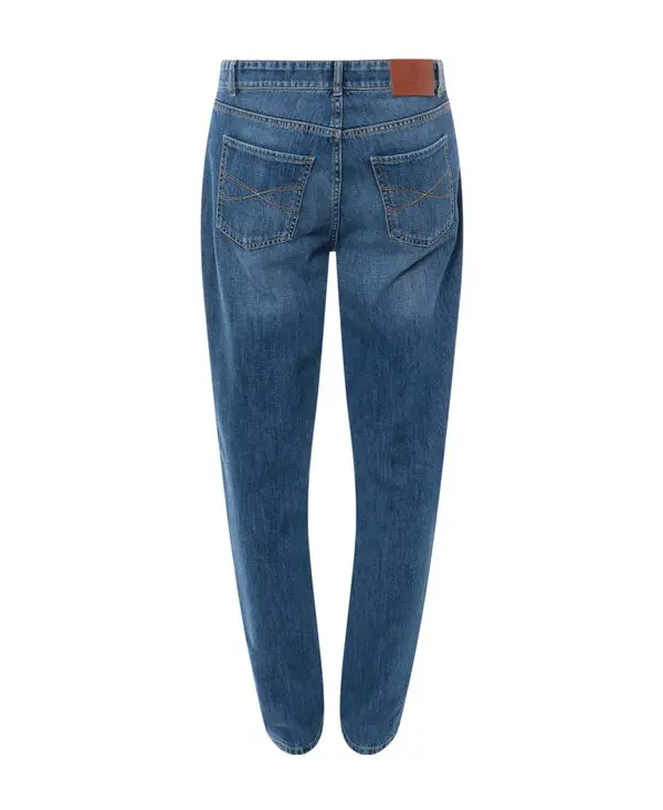 Brunello Cucinelli Straight-leg Slim-cut Jeans - Blue