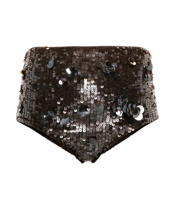 P.a.r.o.s.h Glow Mini Shorts - Black