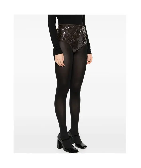 P.a.r.o.s.h Sequin Embellished High Waist Shorts