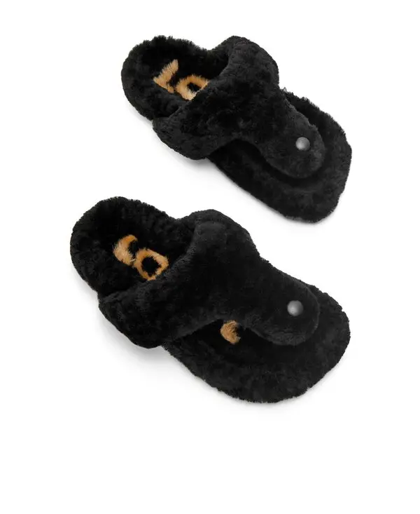 Loewe Ease Toe Post Sandals - Black
