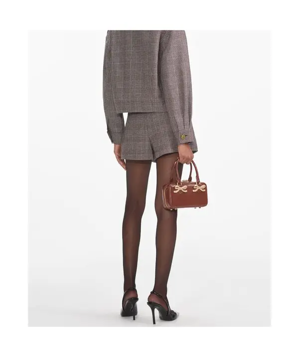 SELF-PORTRAIT Check Mini Skirt