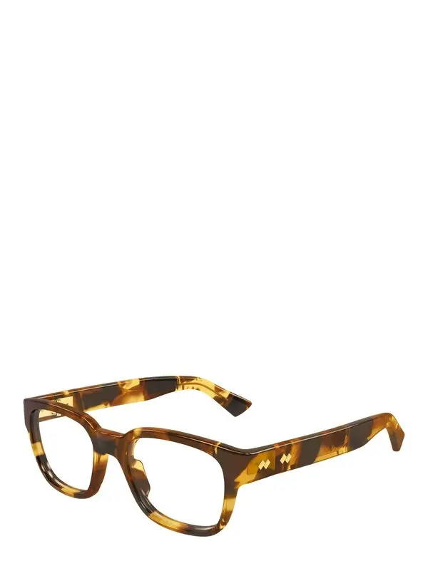 Bottega Veneta Square Frame Eyeglasses - Brown