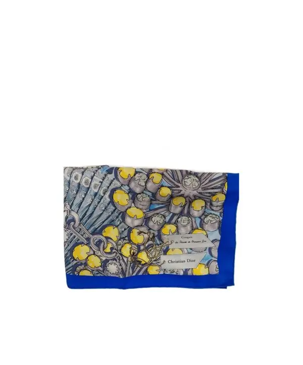 Dior Pattern Silk Scarf - Gray