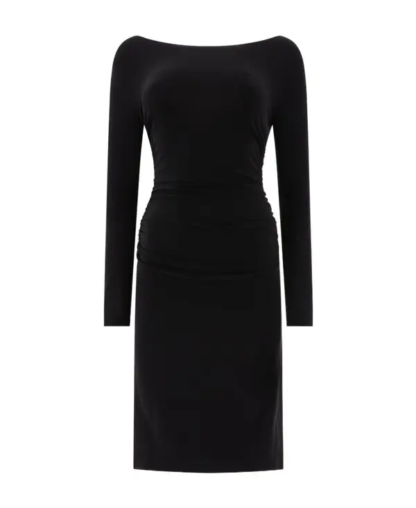 Norma Kamali Long Sleeved Boat-neck Dress