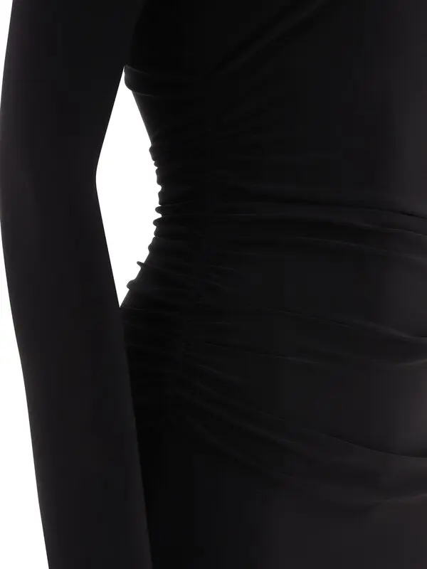 Norma Kamali Long Sleeved Boat-neck Dress
