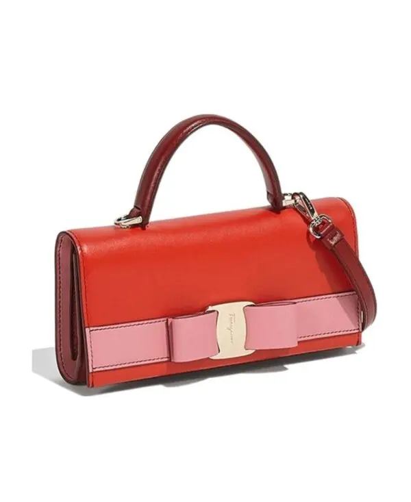 FERRAGAMO Bow Detail Shoulder Bag