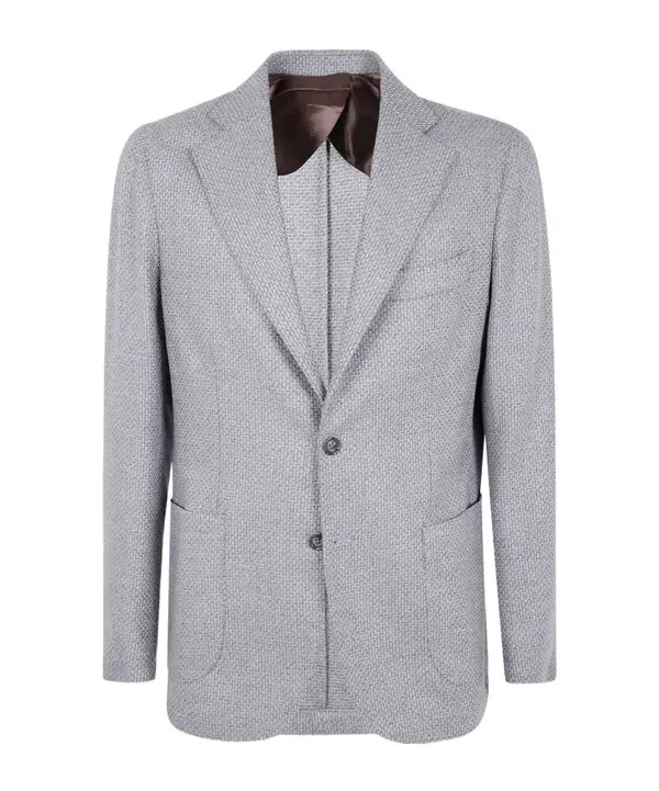BARBA NAPOLI Single Breasted Jacket - Grey