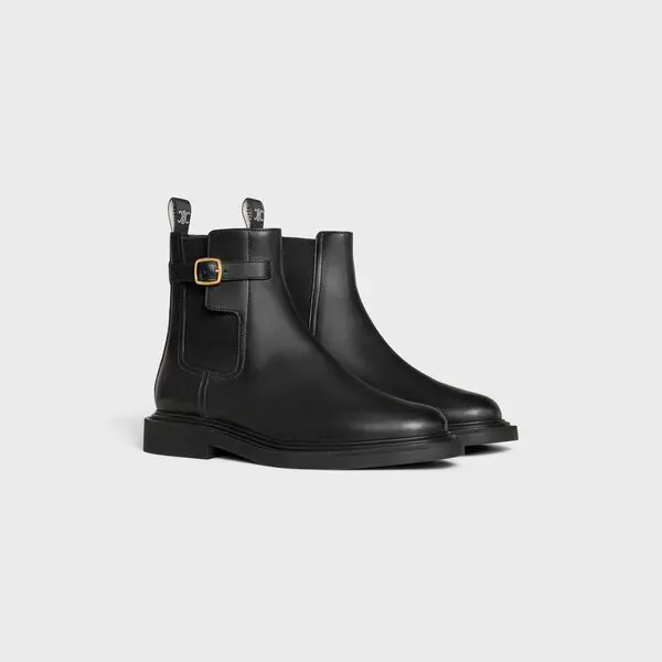 Celine Universite Chelsea Boot In Shiny Bull