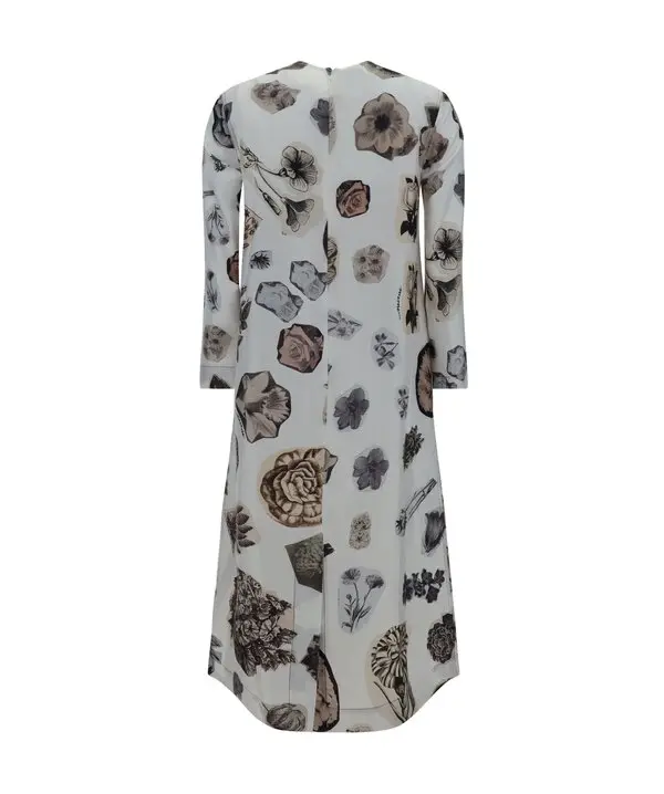 Marni Graphic Print Long Sleeve Dress