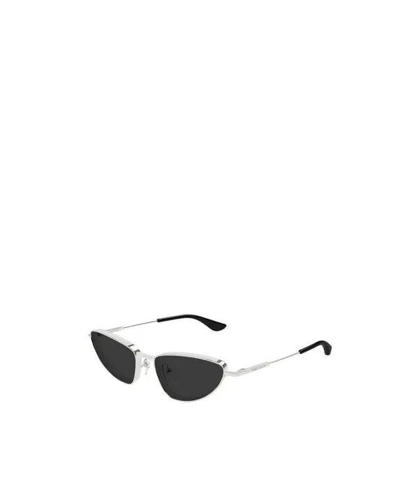 Alexander McQueen Cat Eye Frame Sunglasses - Silver