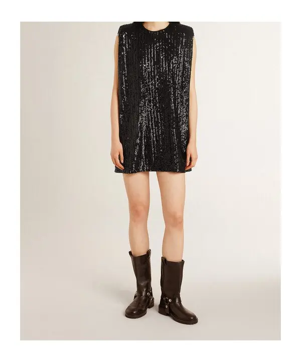 GOLDEN GOOSE Kurt Distressed Leather Boots - Black