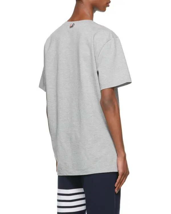 Thom Browne Rwb Stripe T-shirt - Light Gray