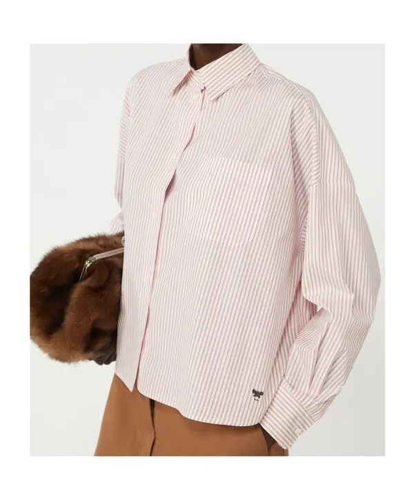 Max Mara Striped Long Sleeve Shirt - Pink