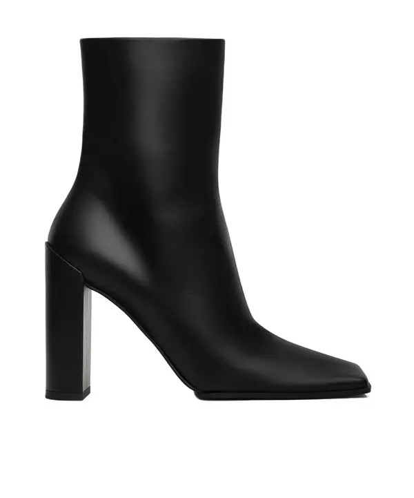 Alaïa Block Heel Square-toe Boots - Black