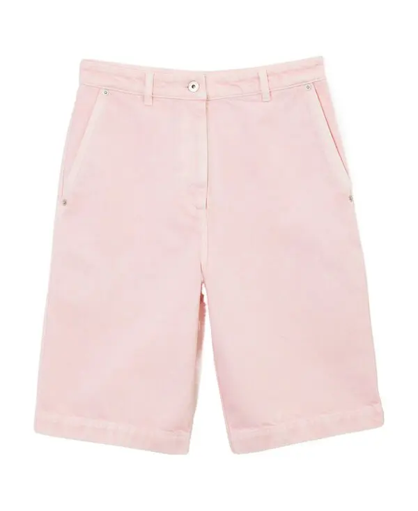 Burberry High-waist Denim Shorts - Pink