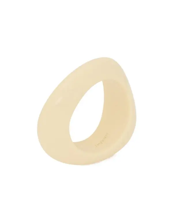 Saint Laurent Organic Resin Bangle - Yellow