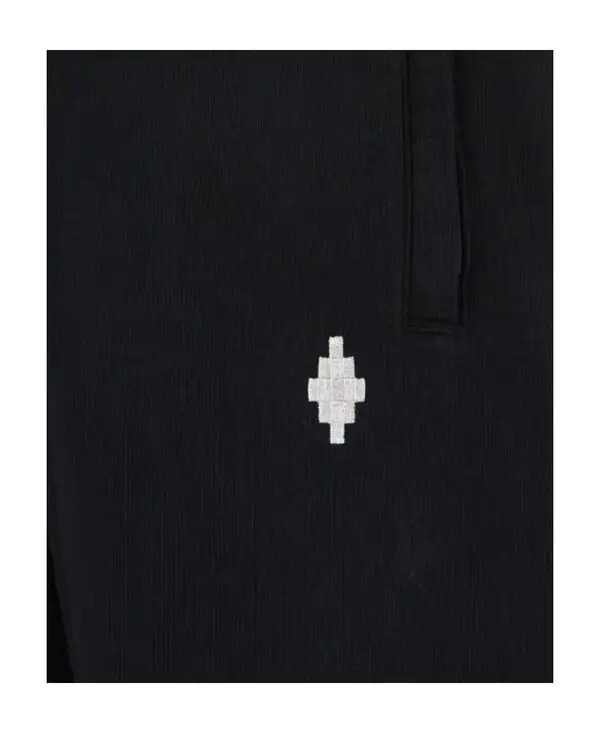 MARCELO BURLON COUNTY OF MILAN Logo Loose Sweatpants - Black