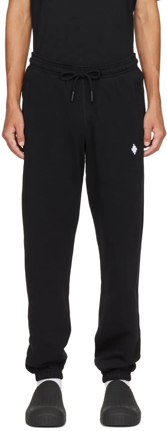 MARCELO BURLON COUNTY OF MILAN Logo Loose Sweatpants - Black