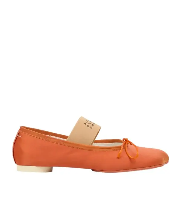 MAISON MARGIELA Atomic Bow Ballerina Flats - Red