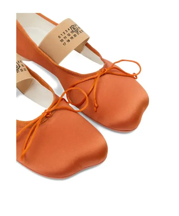 MAISON MARGIELA Atomic Bow Ballerina Flats - Red