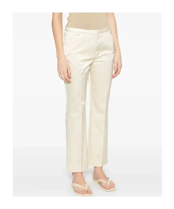 TOTEME Cropped Pressed Crease Trousers