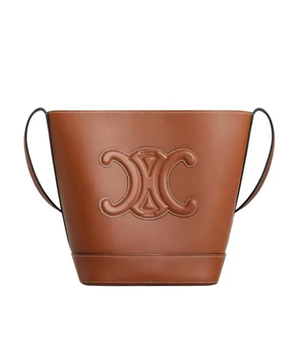 Celine Small Bucket Cuir Triomphe In Smooth Calfskin