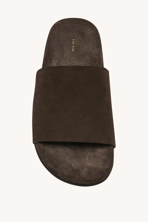 THE ROW Slip-on Sandals - Lacquer Brown