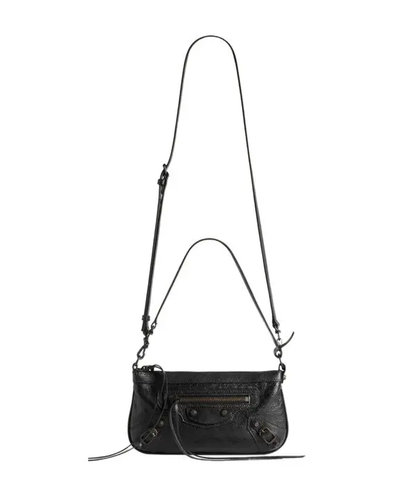Balenciaga Le City Zip Shoulder Bag - Black