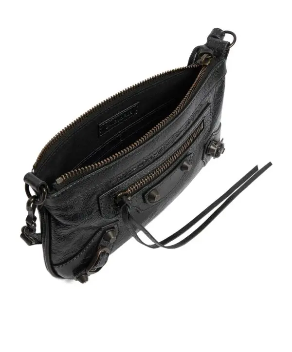 Balenciaga Le City Zip Shoulder Bag - Black