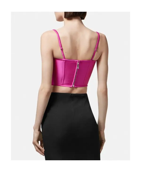 Versace Medusa Motif Corset Top
