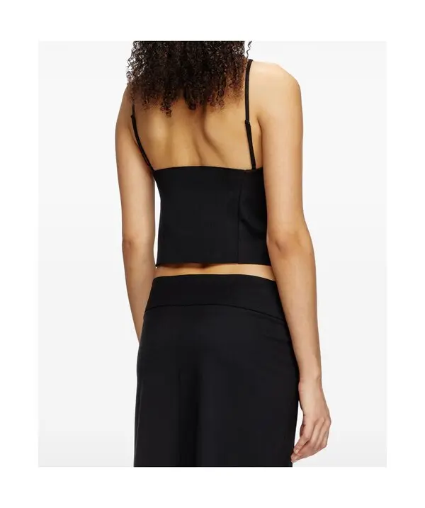 DIESEL® Logo Plaque Camisole Top - Black
