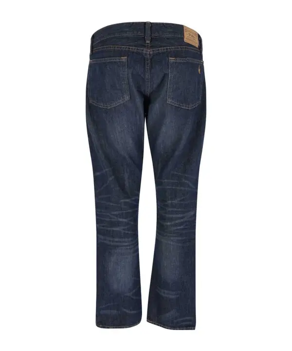 Polo Ralph Lauren Mid Waist Straight Leg Jeans With Embroidered Pony - Black