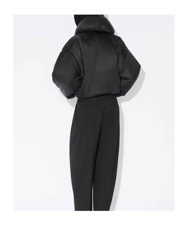 Alaïa Padded Bomber Jacket - Black