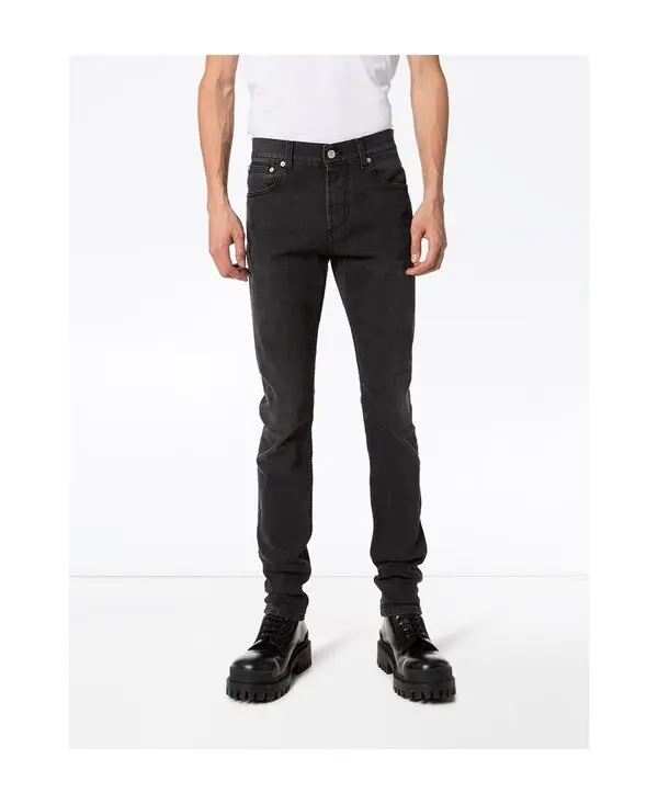 Alexander McQueen Mid-rise Slim-fit Jeans