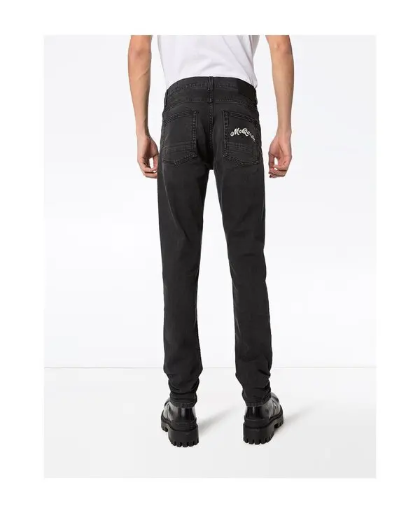 Alexander McQueen Mid-rise Slim-fit Jeans