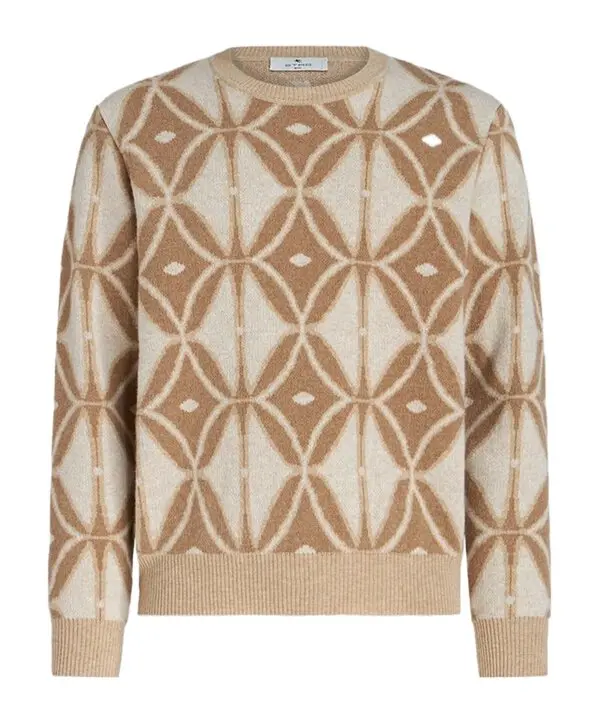 Etro Geometric Pattern Long-sleeved Sweater - Nude