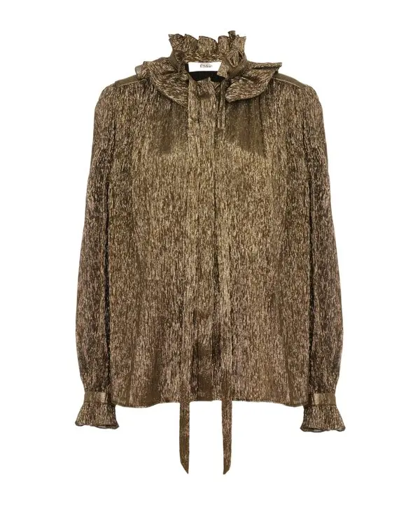 Chloé Long Sleeve Frill Shirt