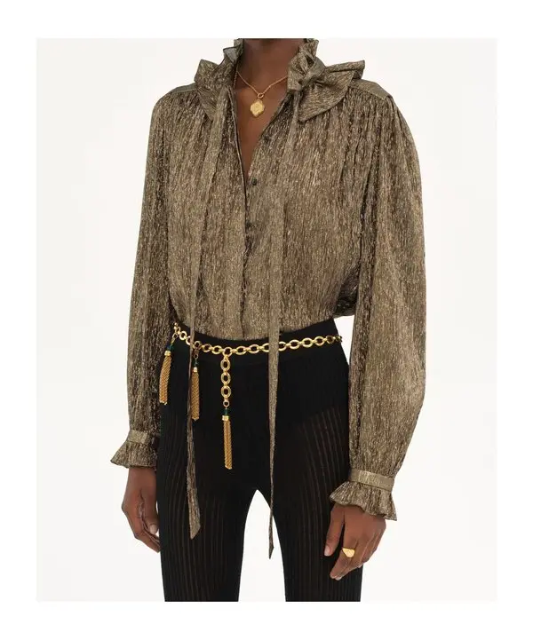 Chloé Long Sleeve Frill Shirt